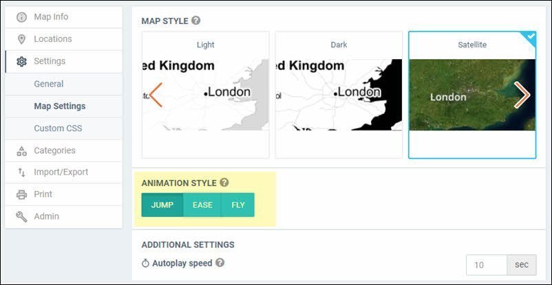 Map Animation Style – Mapme