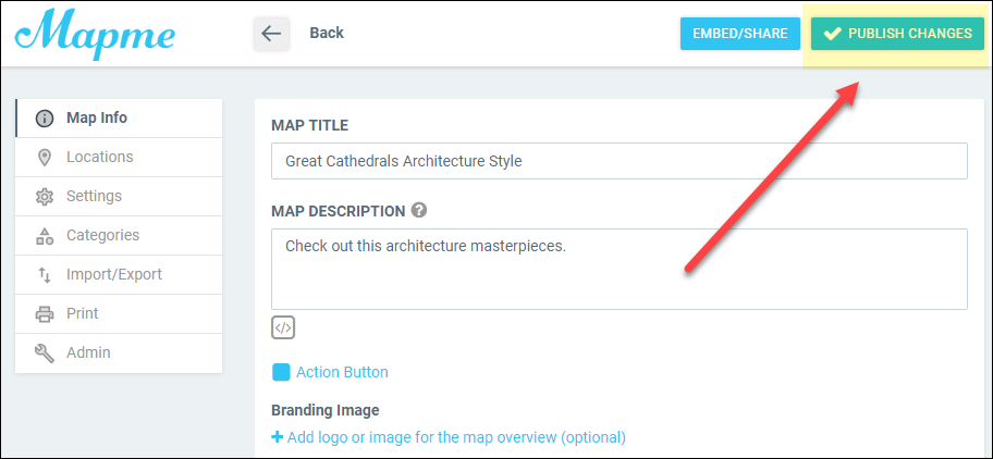 Update your live map – Mapme