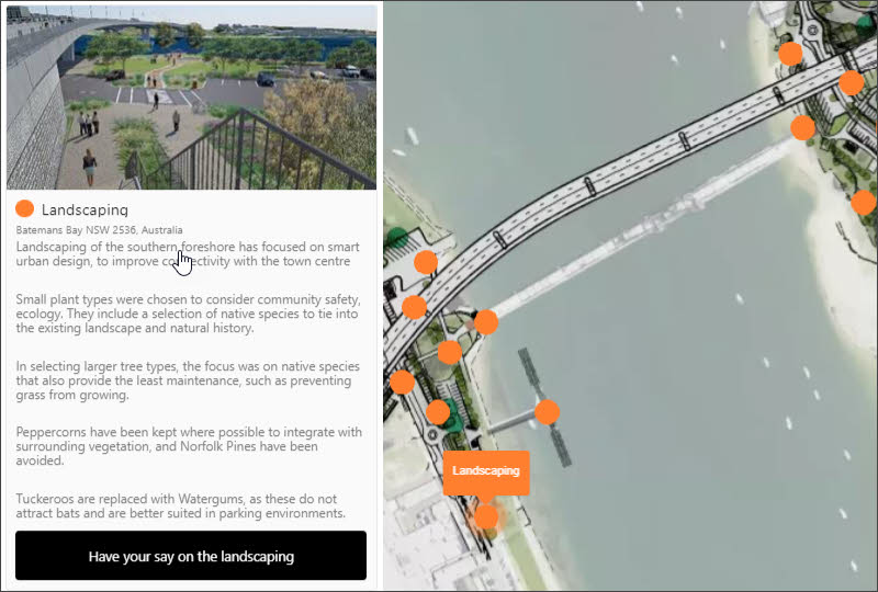 How feedback maps benefits public projects?