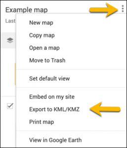 How to create KML routes from Google My Maps directions