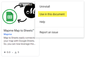 Connect Google Sheets and Mapme