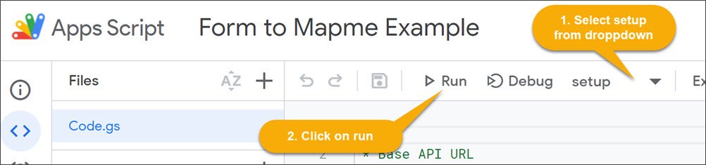 Send Google form submissions to your map - Mapme