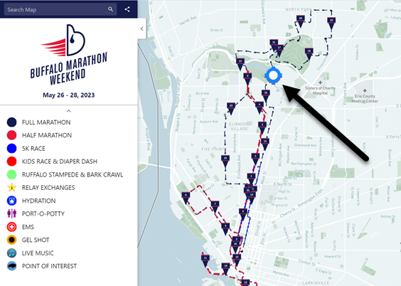 Maps for in-person or virtual events